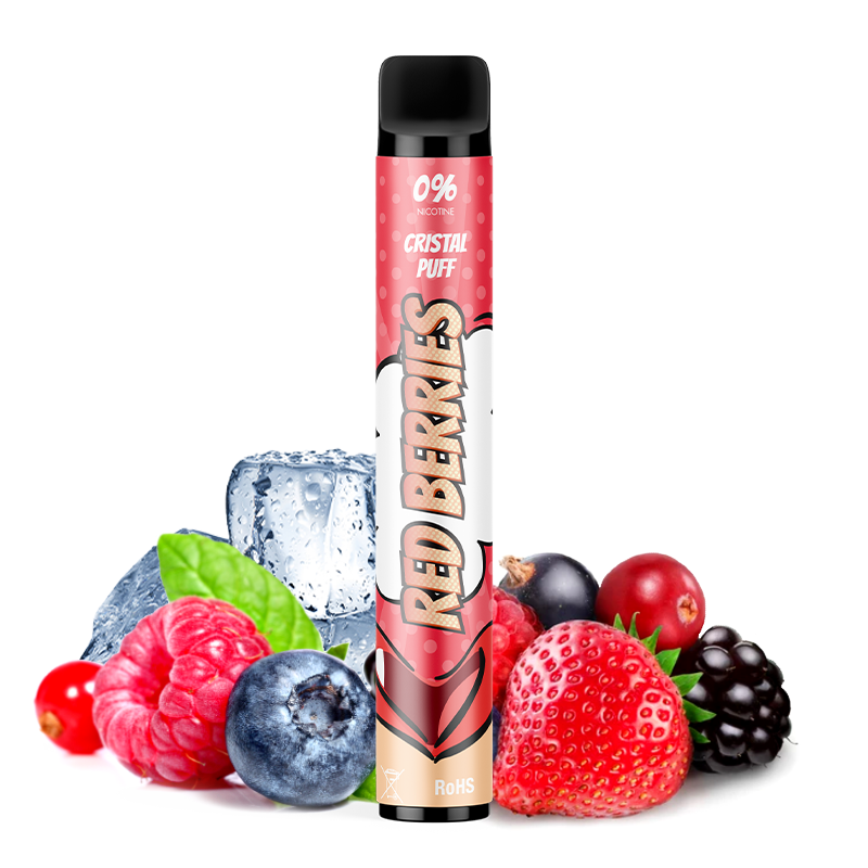 Vape Pen Red Berries – Cristal Puff | La Vape De Dieu